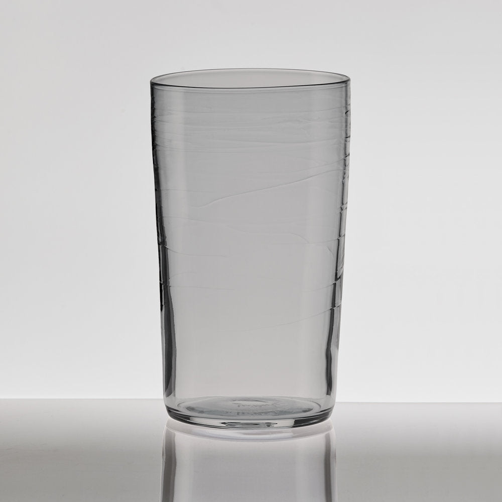 Hanblown Clear Water Glass | Michael Ruh Studio - michaelruh.com